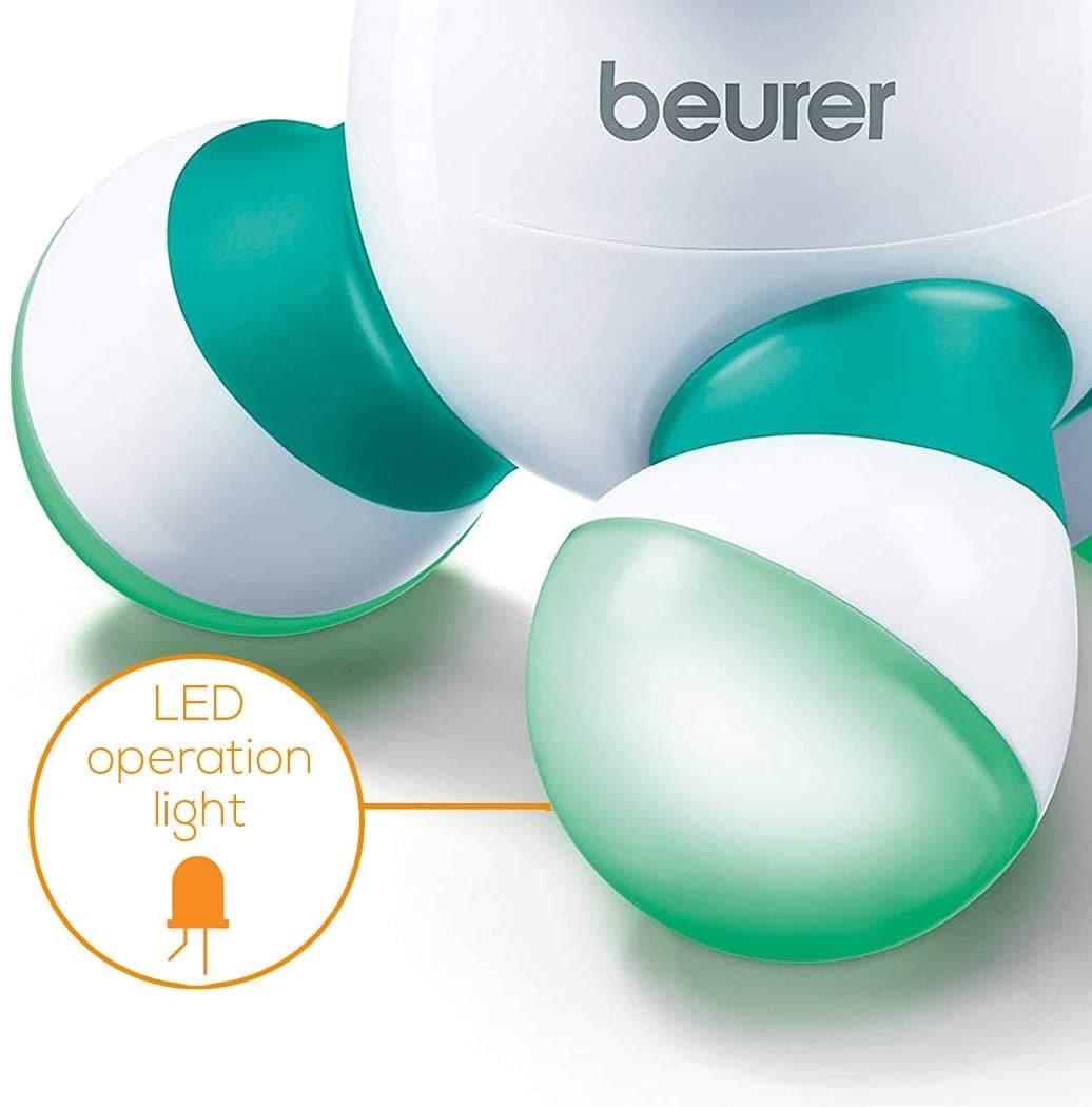Beurer Mg16 Mini Massager Green Ergonomic Hand Held Vibration Mass